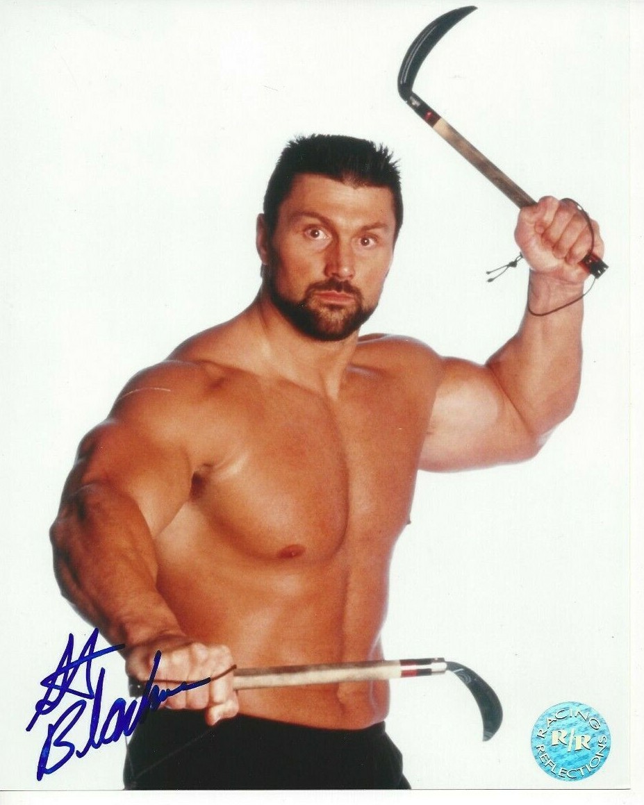 Steve Blackman Autographed 8x10 WWE WWF Lethal Weapon Free Shipping ...