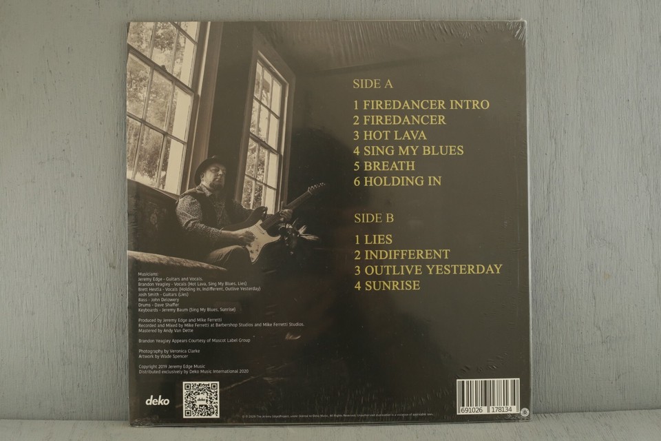 The JEREMY EDGE Project DEKO MUSIC 2020 Blues Rock LP sealed VINYL Record NEW 691026178134 | eBay