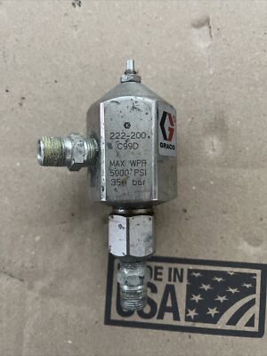 GRACO 222-200 C99D BACK PRESSURE VALVE 5000psi,GRACO 222-200 ,SS | eBay