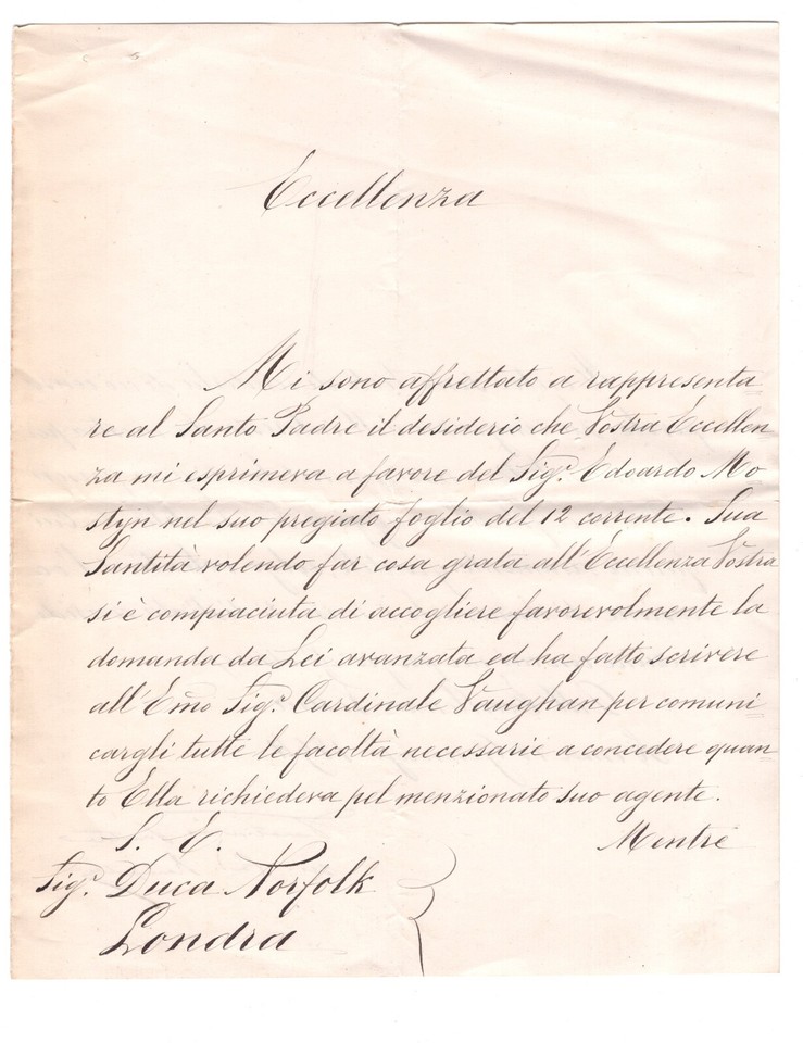 Cardinal Mariano Rampolla Signed Letter 1894 Autographed ALMOST POPE | eBay