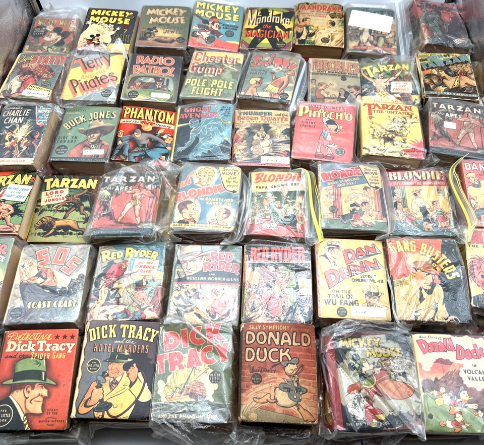 165 BOOKS Big Little Books Collection Lot Rare Golden Age Comics & Pulp ...