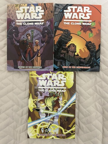 Star Wars The Clone Wars TPB Paperback Lot Of 3 Dark Horse 2009 1st ...