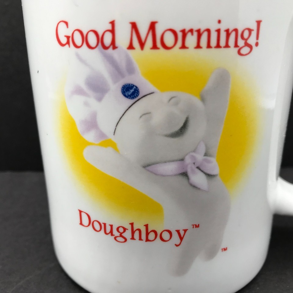 PILLSBURY POPPIN FRESH DOUGHBOY MUG CUP Good Morning Doughboy 1999 ...