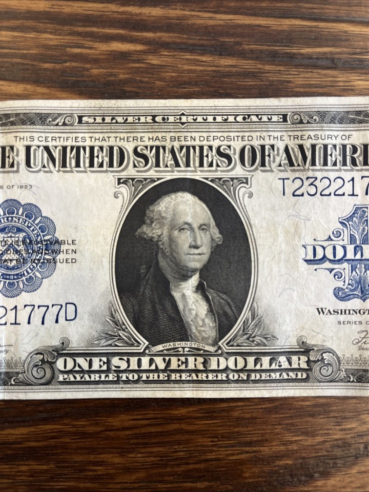 $1 Silver Certificate • Large Note • Horse Blanket Note • Series of ...