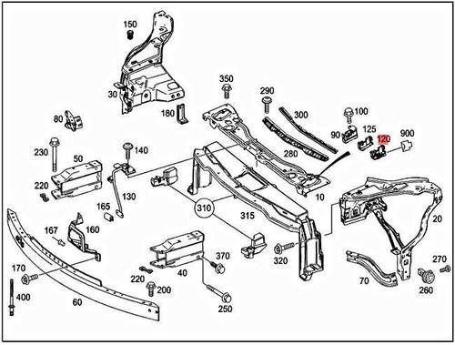 Genuine MERCEDES Amg Gt Engine hood latch passenger side Switch ...
