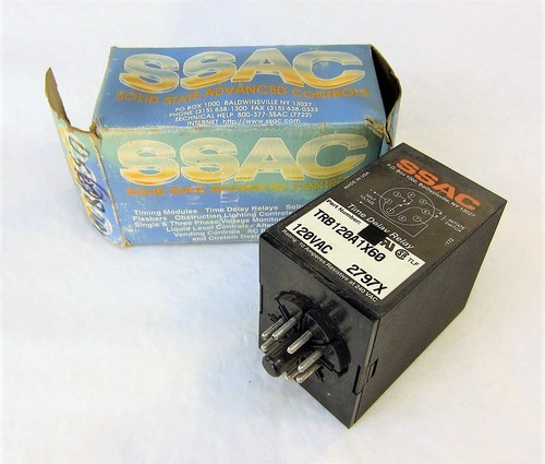 SSAC TRB120A1X60 60 Second Time Delay Relay 120VAC 10A 8 Pin | eBay