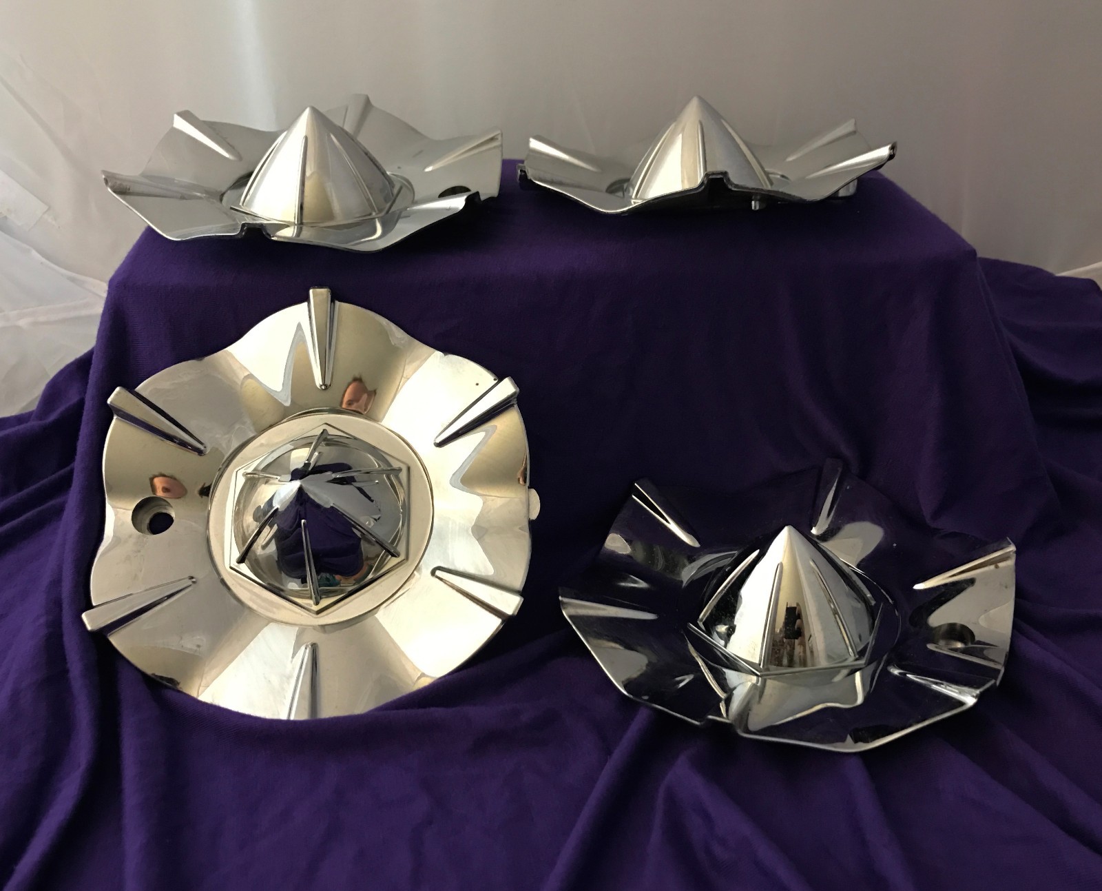 EQUUS chrome Custom Wheel Center Cap Set of four (4) pn: CAP-M-025 | eBay