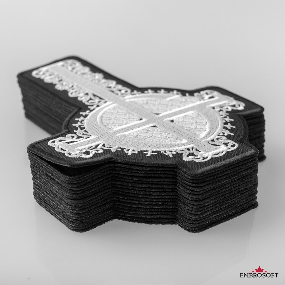 Ghost BC Patch New Black White Cross Papa Emeritus Rock Band ...