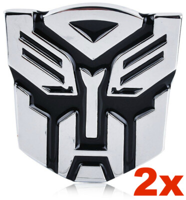 (2 PACK) Transformers Autobots Optimus Prime Emblem Car Sticker Decal 3 ...