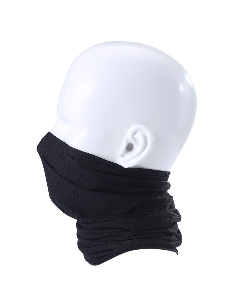 Tube Scarf Bandana Mouth Face Mask Neck Cover Gaiter Black Multi-use ...