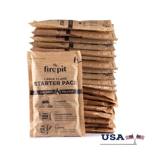 20 Pack Fire Starters Quick Light Indoor Outdoor Fireplace Bonfire ...