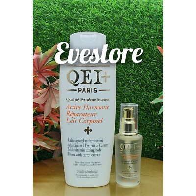 QEI Multi Vitamin Lightening Serum & Body Lotion With Carrot Extract ...