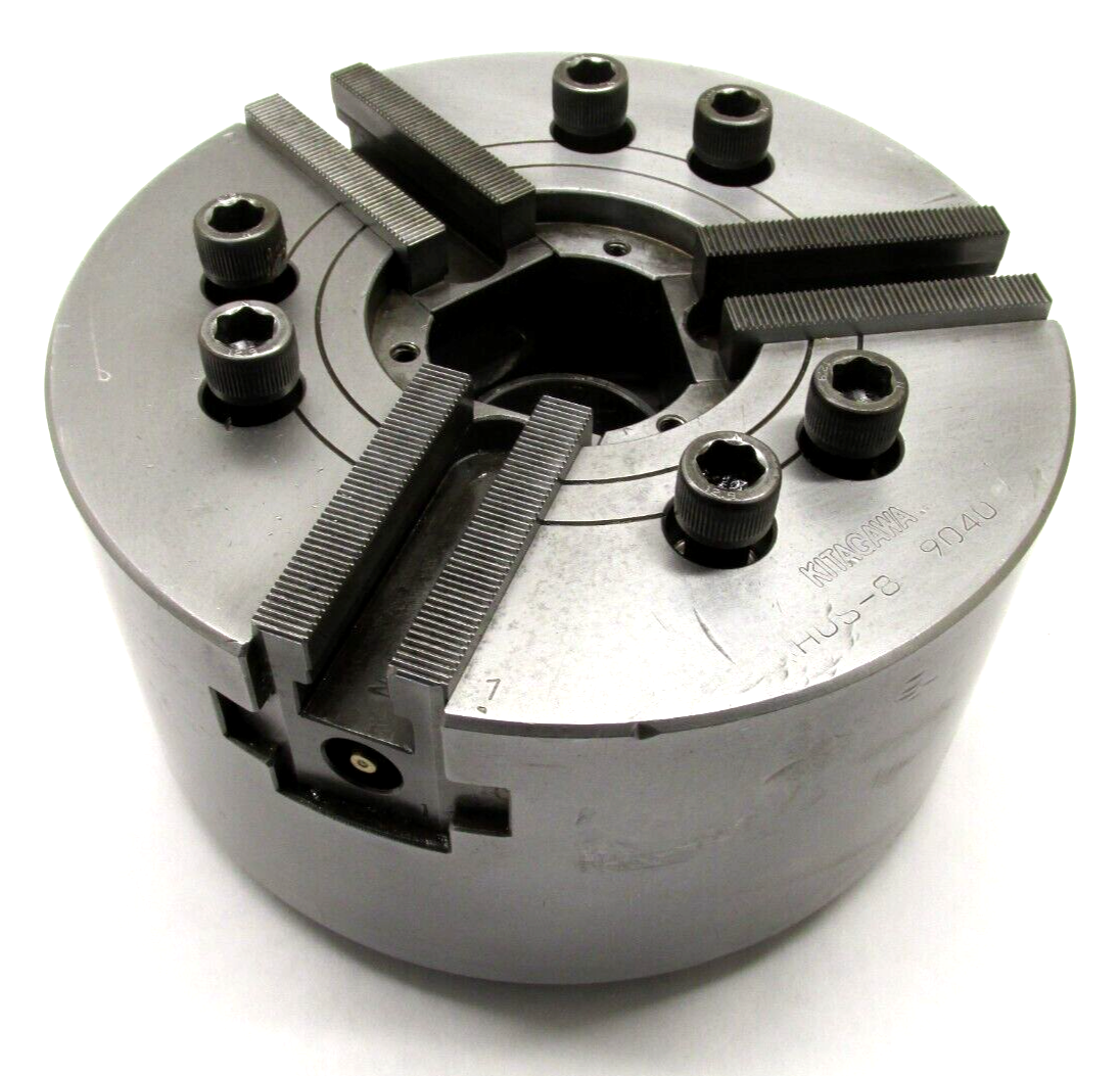 KITAGAWA 8" THREE-JAW CNC LATHE POWER CHUCK w/ A2-6 MOUNT - #HOS-8 | eBay