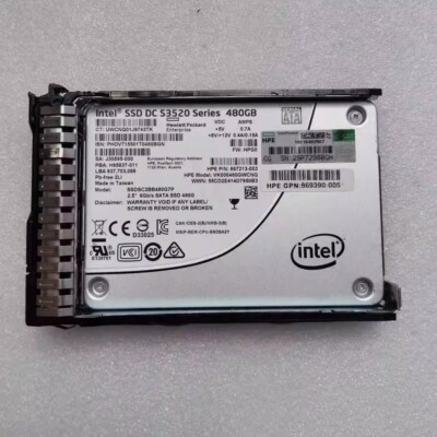 869378-B21 HP 480GB SATA 6G Read Intensive 2.5" SSD 867213-003 869577 ...