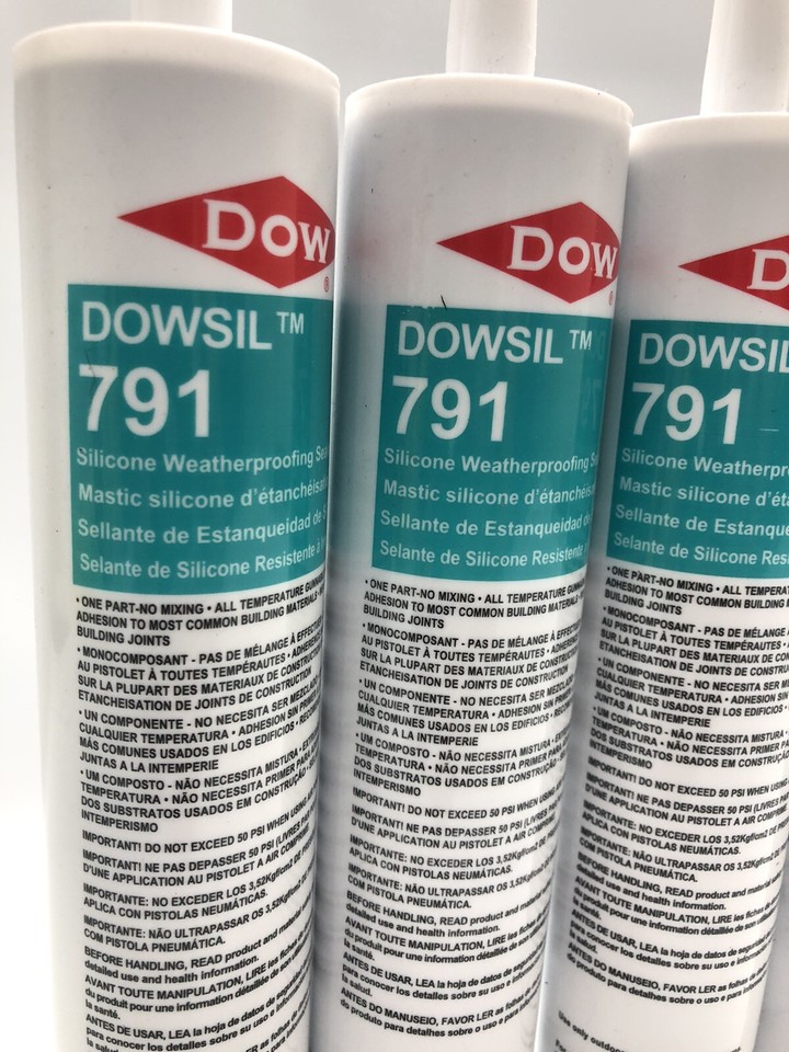 4 Ct of Dowsil DOW Weatherproofing Sealant, BLACK, 10.3 fl oz, 791 | eBay