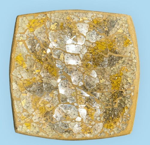 Beautiful Handmade Square Crystal Plate W Legs 9 With Original Tag ...