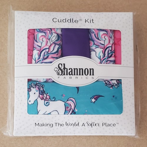 Shannon Fabrics Minky Cuddle Kit Quilt Stardust Unicorn Pattern NEW ...