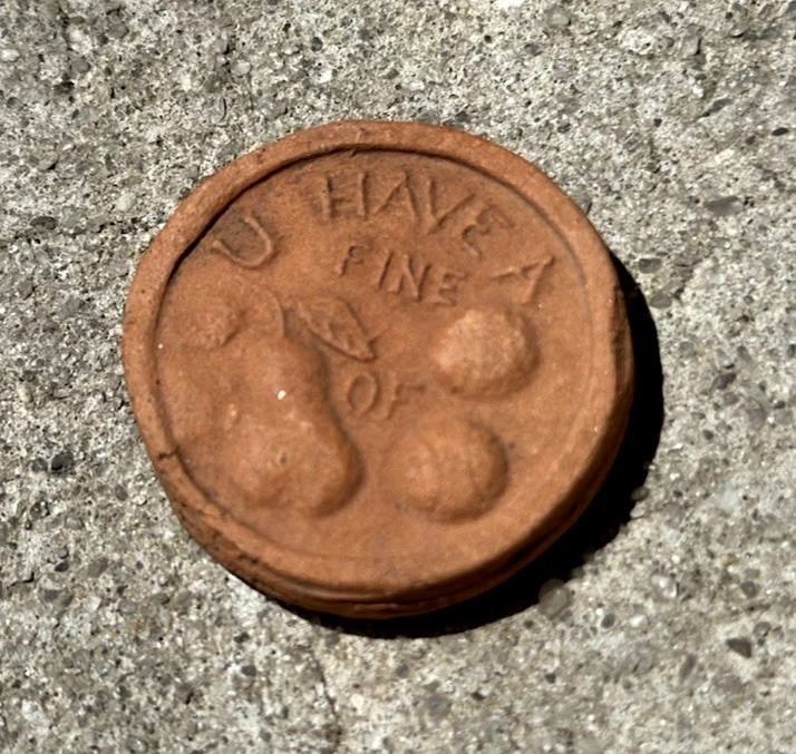 GEORGE OHR POTTERY DOUBLE-SIDED BROTHEL TOKEN CA.1895.....MINT | eBay