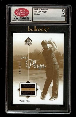 GARY PLAYER 2002 SP Authentic Golf #50 LIMITED 040/100 SCD 9 *2575 | eBay