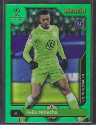 FELIX NMECHA 2021-22 TOPPS MERLIN GREEN REFRACTOR ROOKIE RC #D 19/99 | eBay