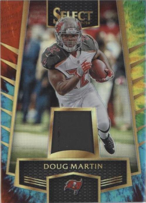 2016 Panini Select - Select Swatches Doug Martin #7 Tie-Dye Prizm /25 ...