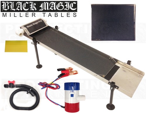 BLACK MAGIC PRO MILLER TABLE fine gold recovery W/ Vortex Matting Pull ...