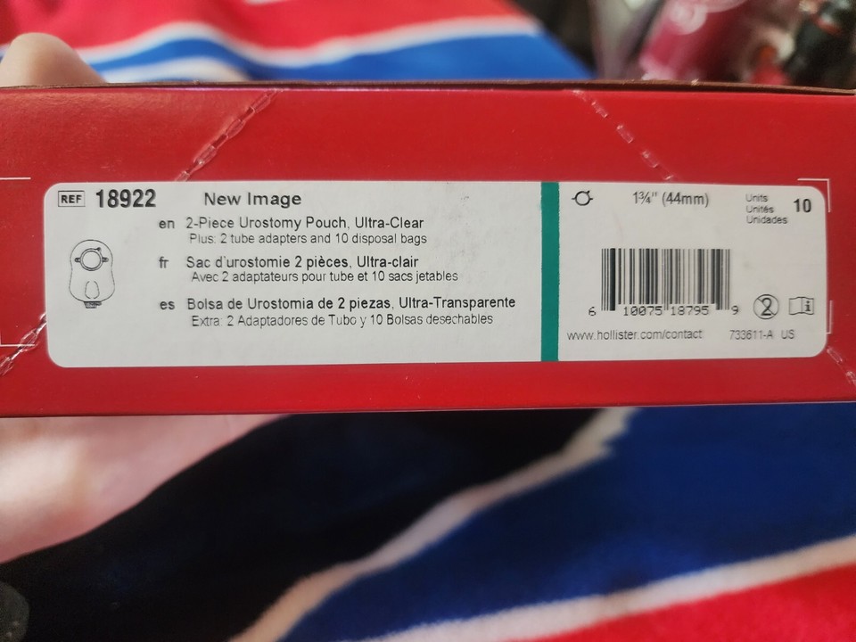 Hollister 2-piece Drainable Ostomy Pouch 18922 1/¾ Inch | eBay