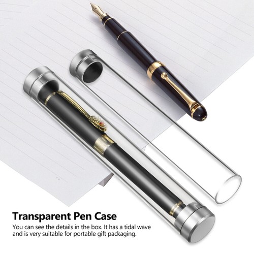 10Pcs Pen Case Cases Clear Pencil Single Display Container | eBay