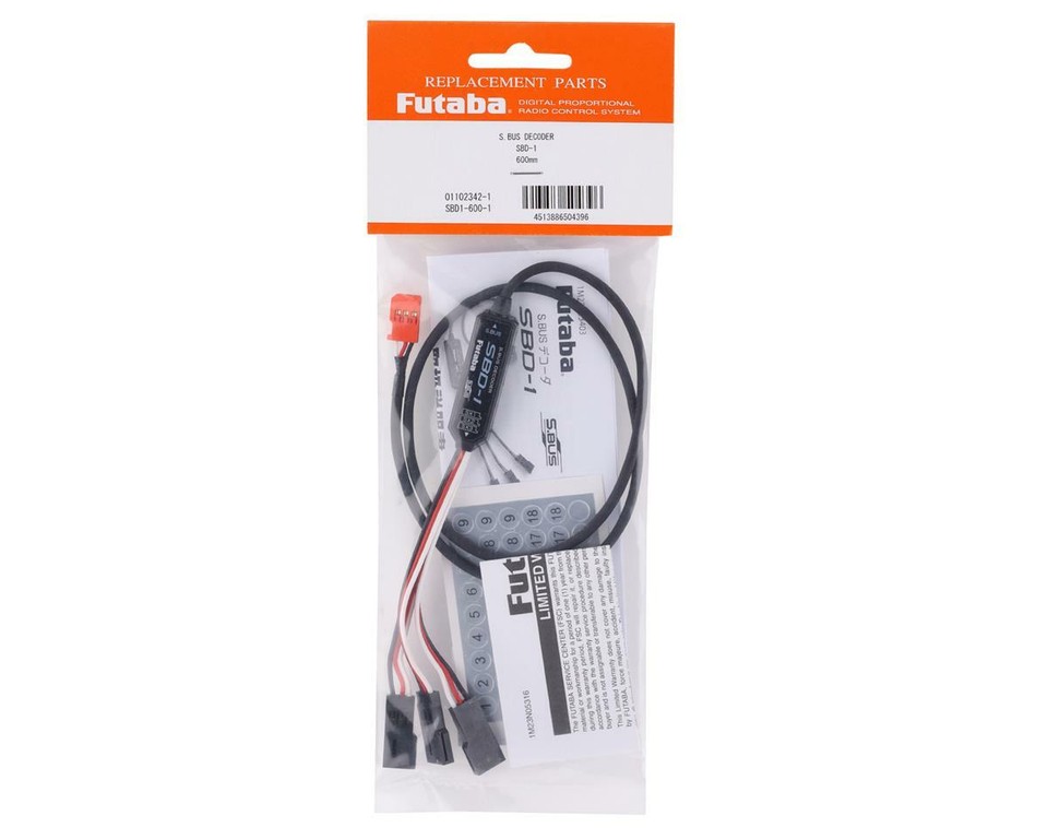 Futaba SBD-1 S.Bus Decoder (600mm) [FUT01102342-1] | eBay