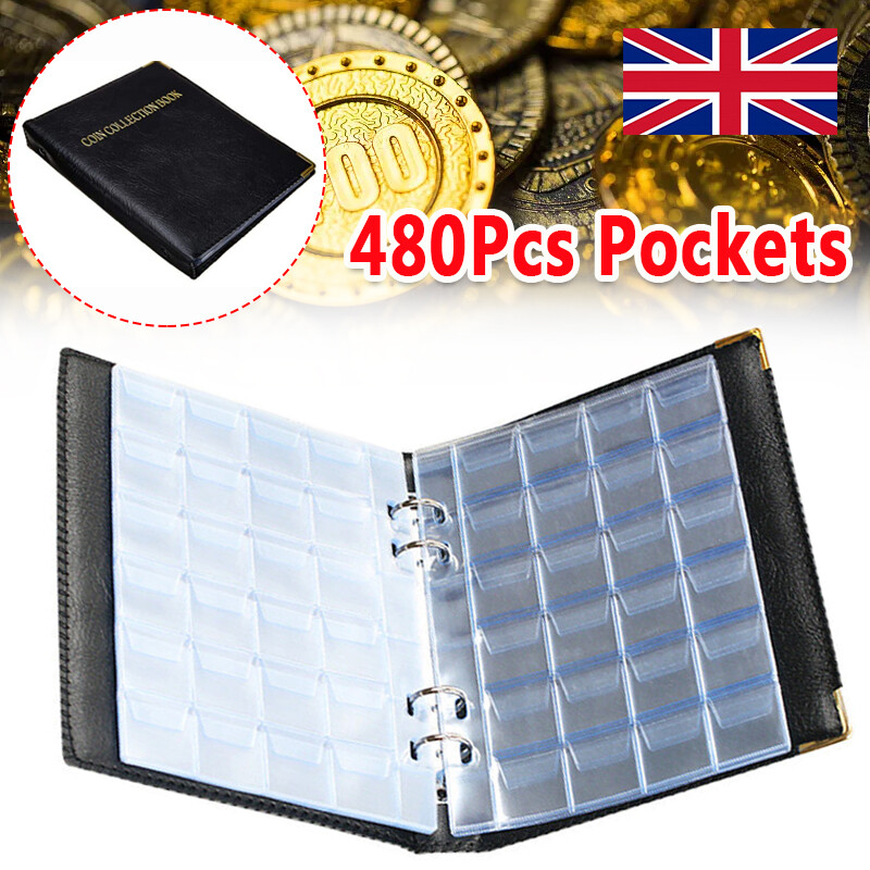 Coin Collection Album Coins Penny Money Storage Case Holder Folder Book ...