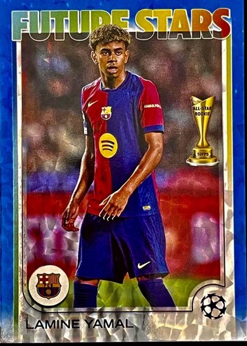 2024-25 Topps UEFA Club Competitions - Future Stars Icy Blue #27 Lamine ...