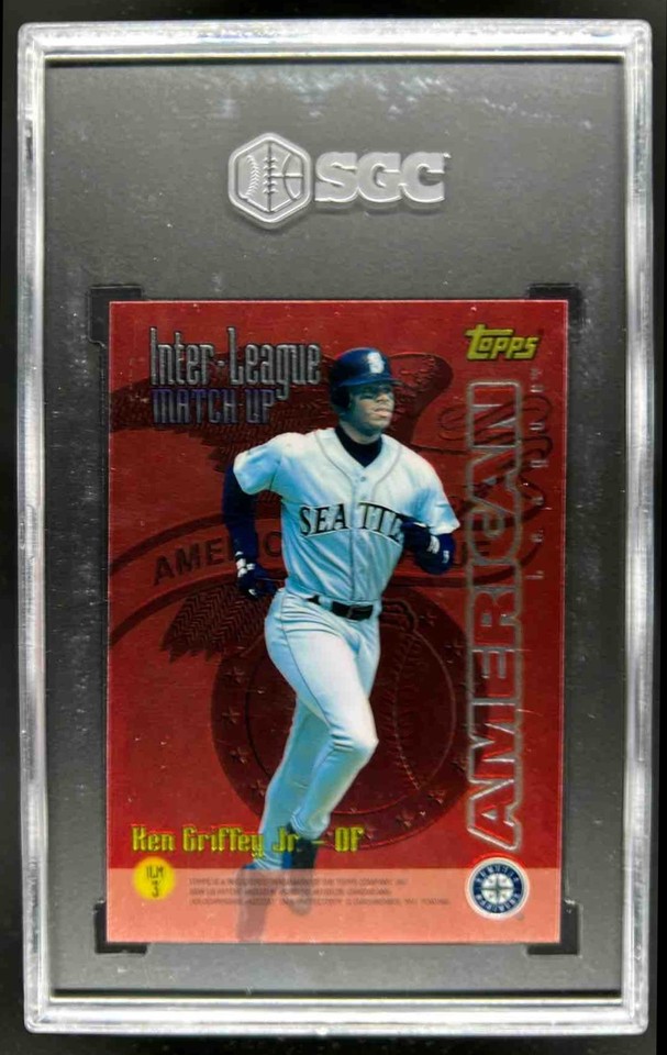 1997 Topps Dante Bichette Ken Griffey Jr. Inter League Finest #ILM3 SGC ...