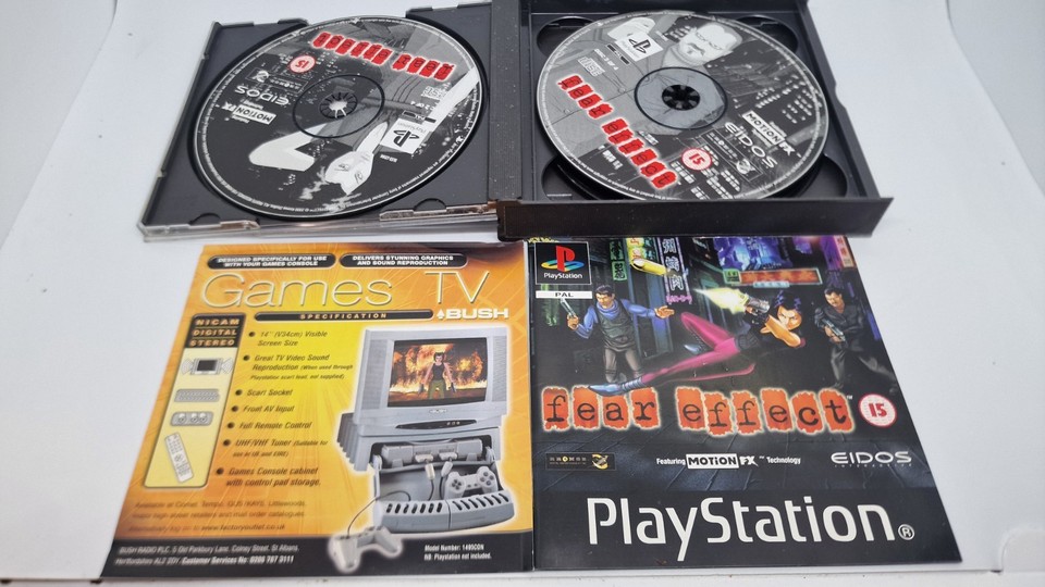 Fear Effect - Sony PlayStation 1- PS1 - Game Discs And Manuals Near ...