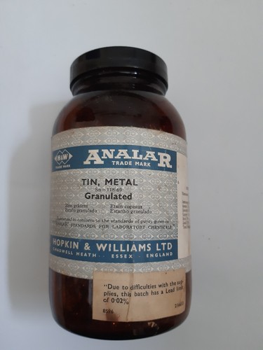 Analytical grade Tin (Sn) 250 grams for laboratory use | eBay UK