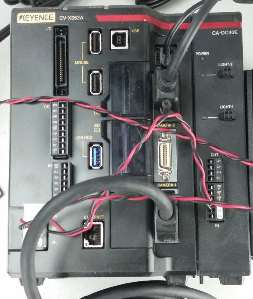 KEYENCE CV-X352A Vision System Controll& CA-U4 & CA-H500M & CA-MP120T ...