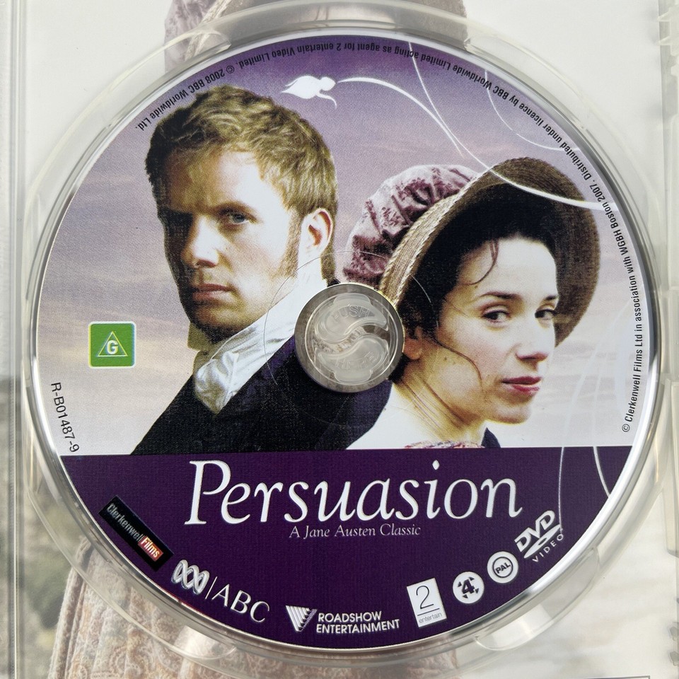 Persuasion (DVD, 2007) - Region 4 - PAL - Sally Hawkins, Rupert Perry ...