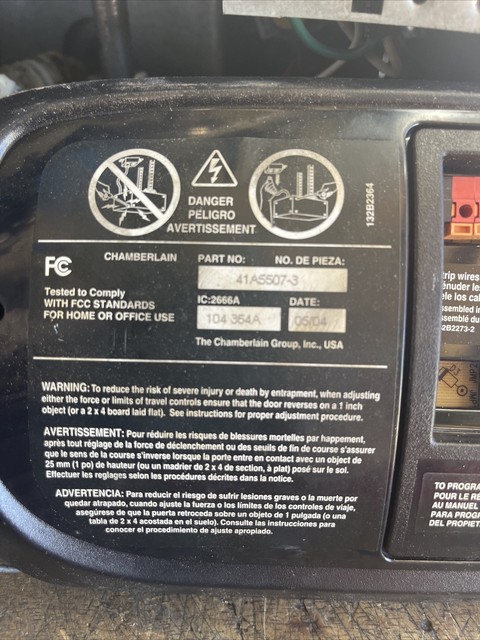 41A5507-3 Chamberlain Red And Black Buttons 5/2004 for sale online | eBay