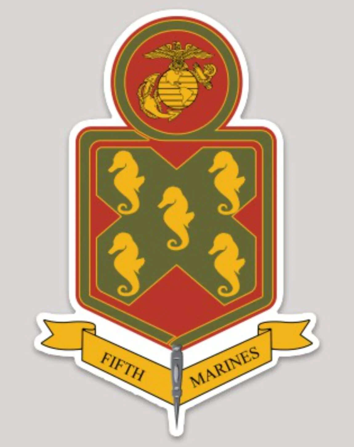 4" 5TH FIFTH MARINES MARINE REGIMENT STICKER DECAL USA MADE | eBay