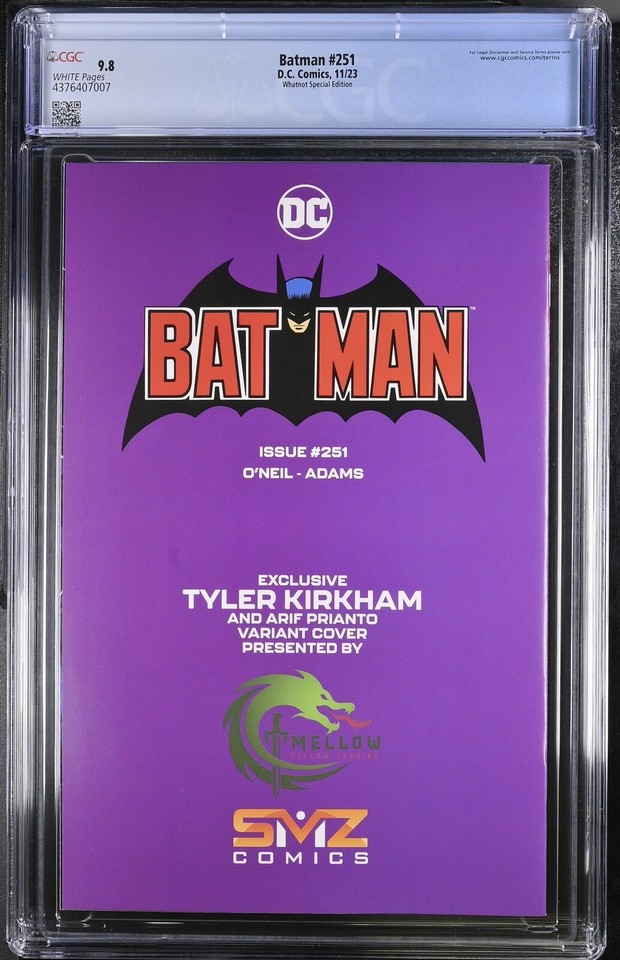 BATMAN #251 NYCC Exclusive Battle Damage Joker - Tyler Kirkham CGC 9.8 ...