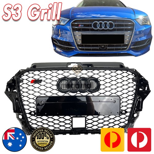 A3 S3 TYPE RS3 QUATTRO Style Bumper bar Grille Grill for AUDI 8V 13-16 ...