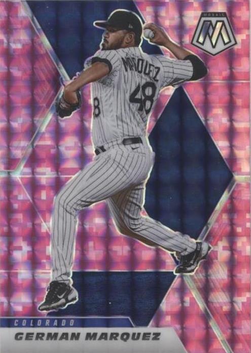 2021 Panini Mosaic - German Marquez #127 Pink Camo Mosaic Prizm for ...