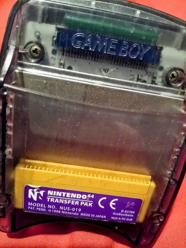 Official Nintendo 64 GB Transfer Pack Pak Gameboy N64 Authentic NUS-019 ...