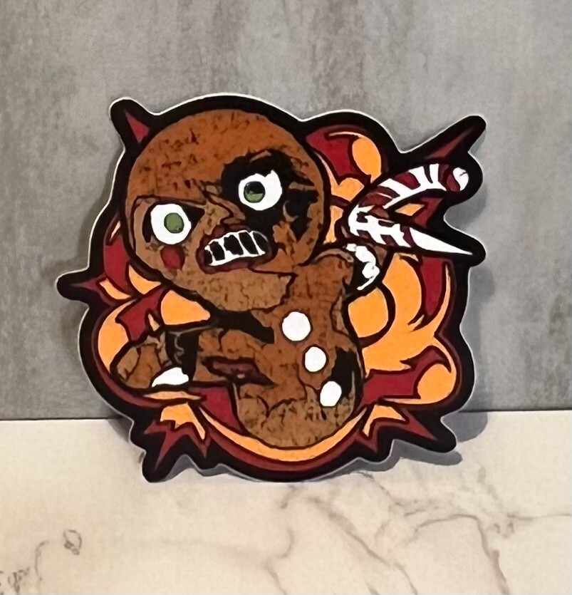 Krampus Evil Gingerbread Man 3.5"x3.5" Sticker Zobie Exclusive | eBay