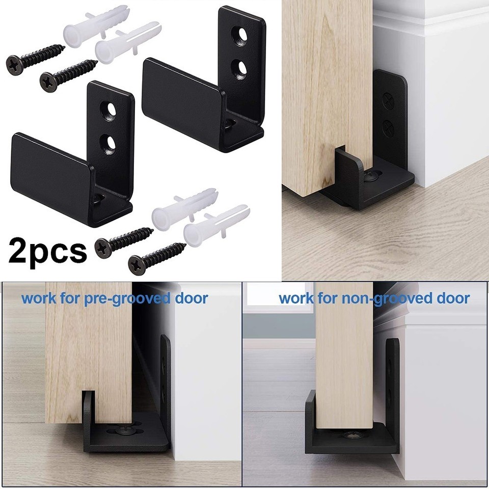 Hot Floor Guide Sliding Wall Mount With Screws 1/8" Barn Door Bathroom ...