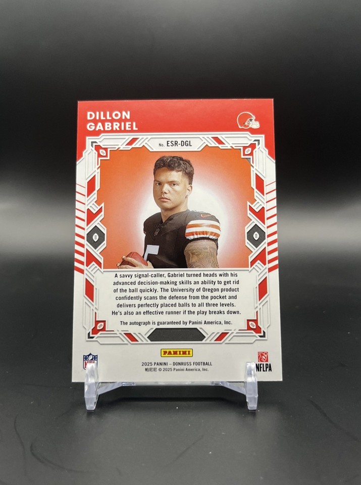 Dillon Gabriel 2025 Panini Donruss SP RC Auto Autograph /99 Browns | eBay