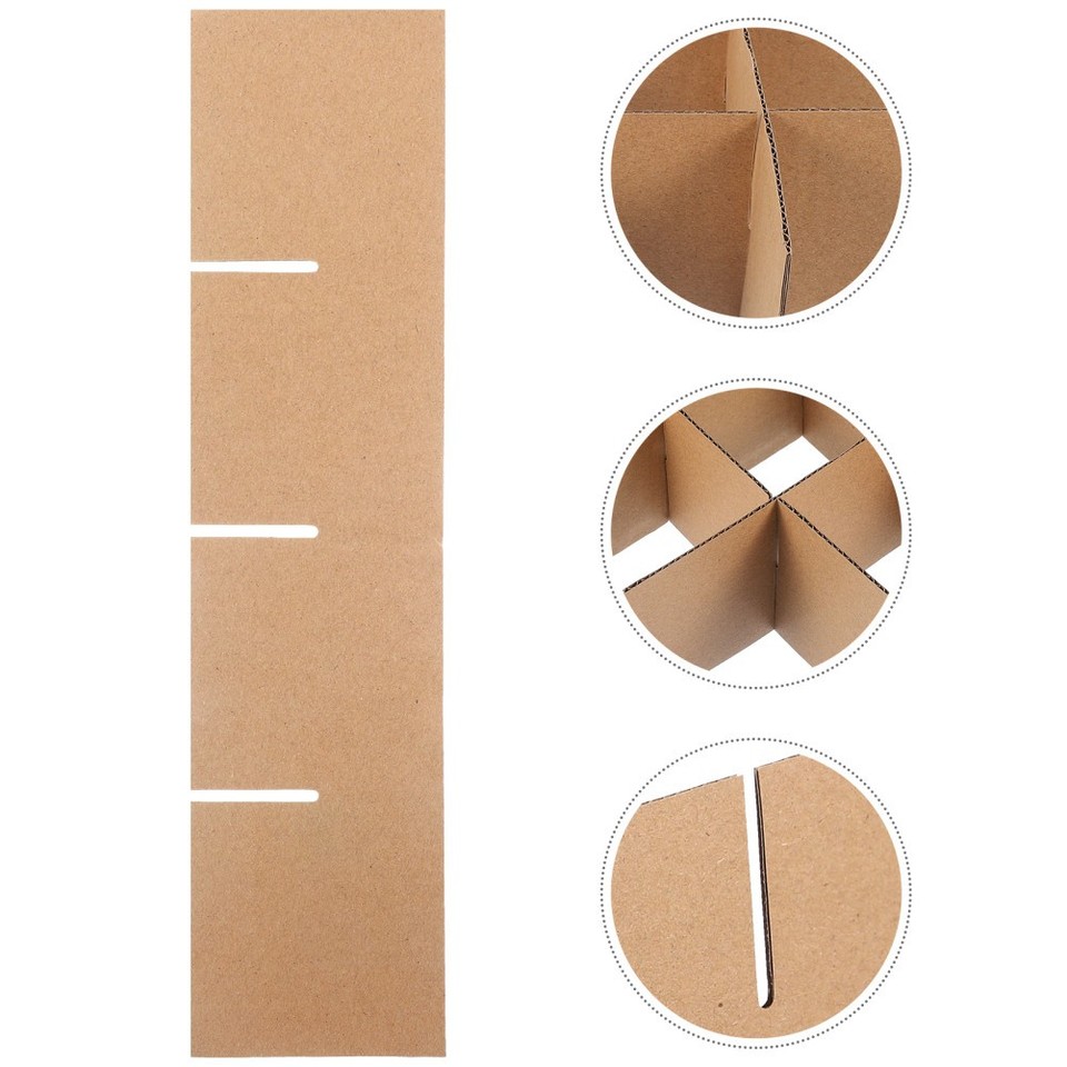 1 Set Cardboard Box Dividers Glass Packing Kit Moving Boxes Dish ...