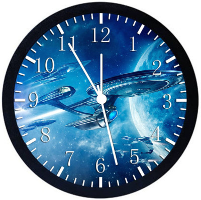 Star Trek Black Frame Wall Clock E262 | eBay