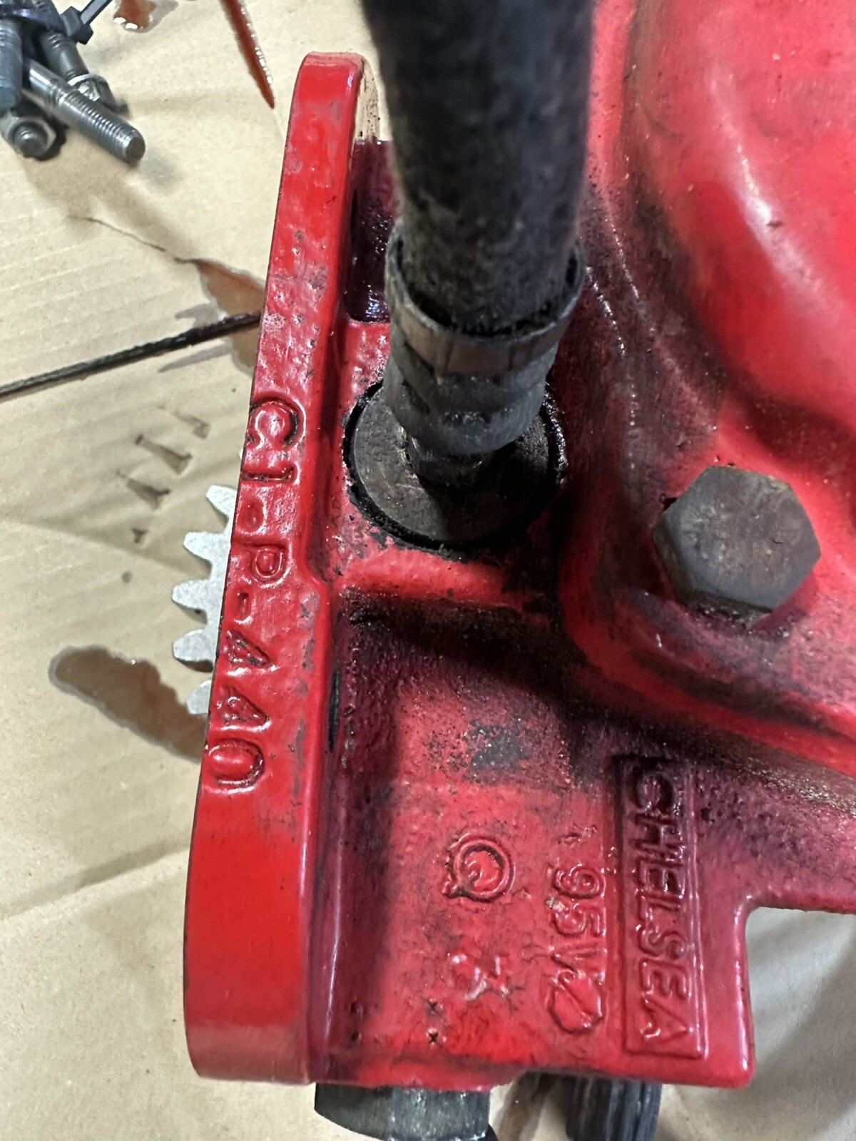 OEM Chelsea P-440 PTO Power Takeoff Gearbox Drive removed from a ...