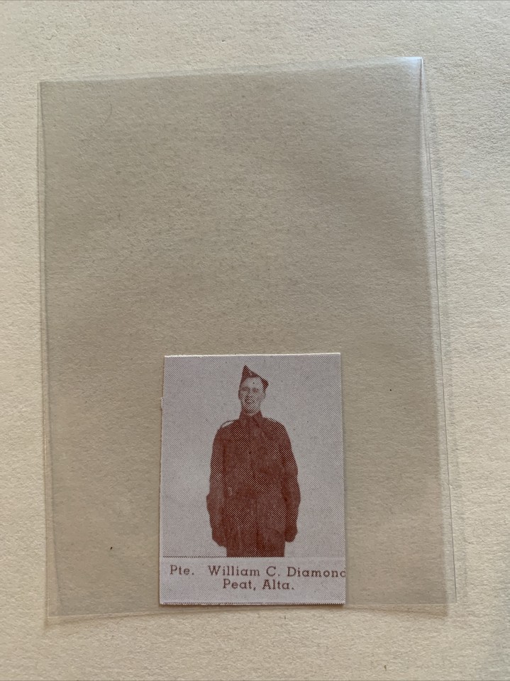 Hugh Carver Beaconia Manitoba & William Diamond Peat 1945 WW2 Hero ...