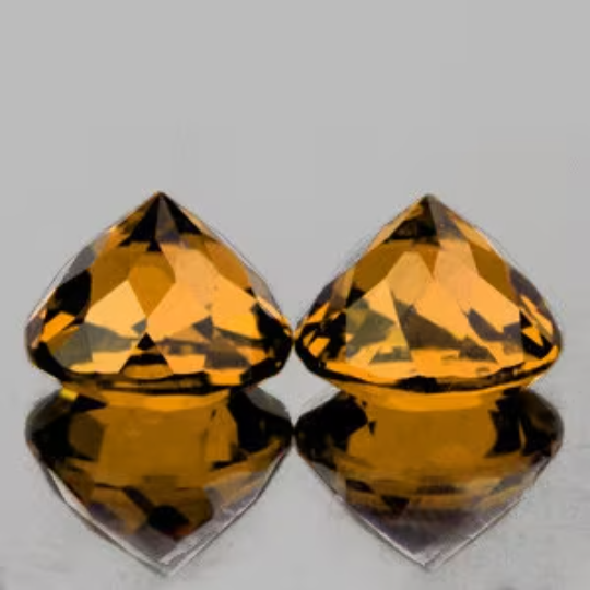 4.80 mm 2 pieces Round Natural Intense Golden Yellow Mali Garnet ...